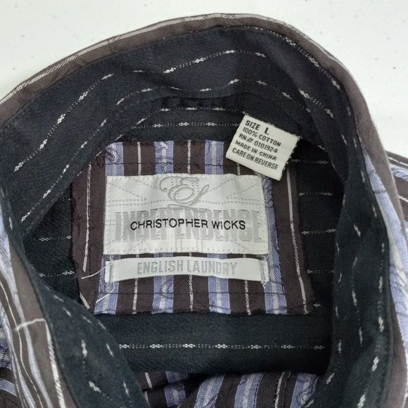 English Laundry | Shirts | English Laundry By Christopher Wicks Lg Blue ...